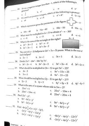 Algebra Basics - Integers Operations Rule: Example 8 + (-4) = 4 (-8 ...