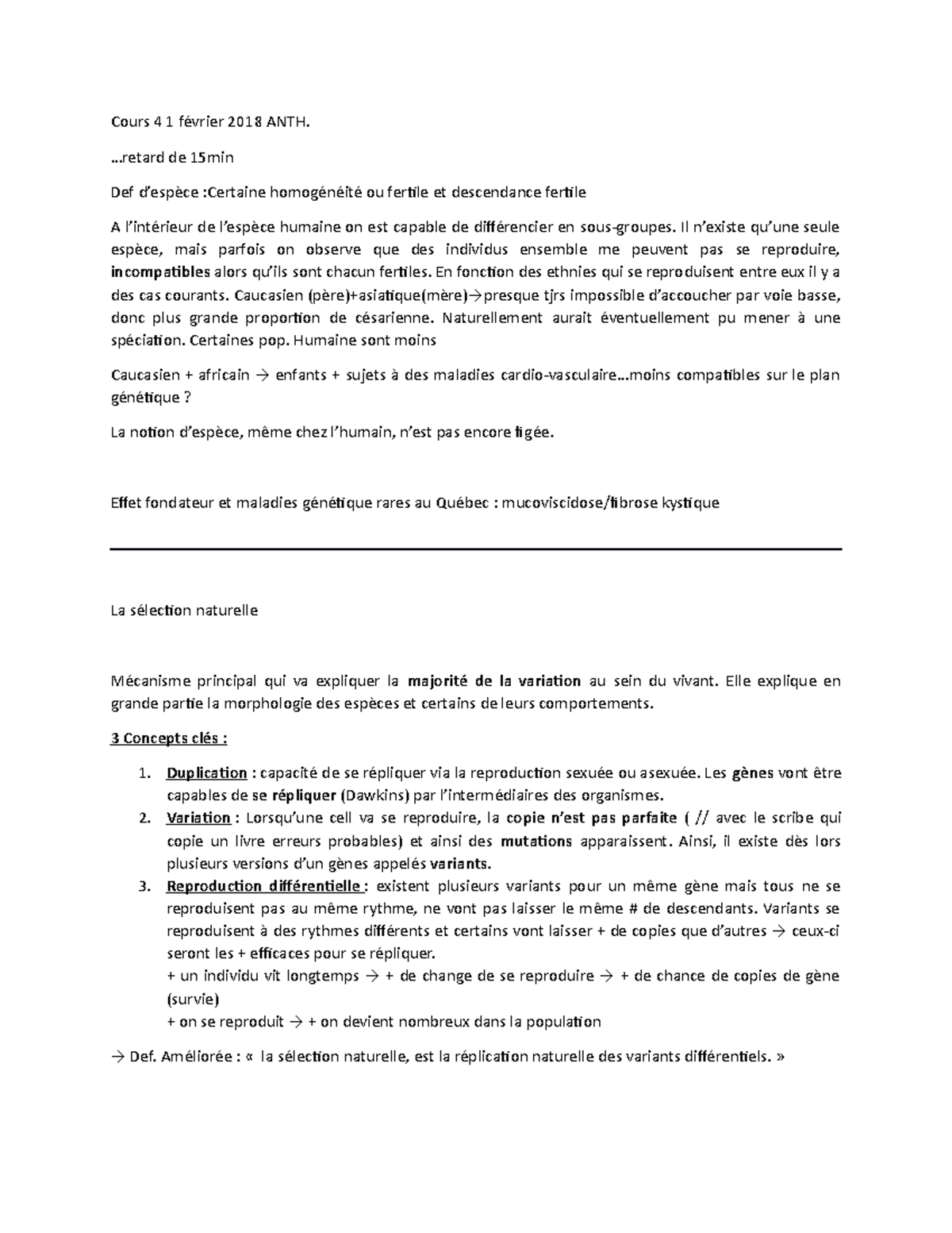 Cours 4 du cours d'anthropologie à l'Udem - Cours 4 1 février 2018 ANTH ...