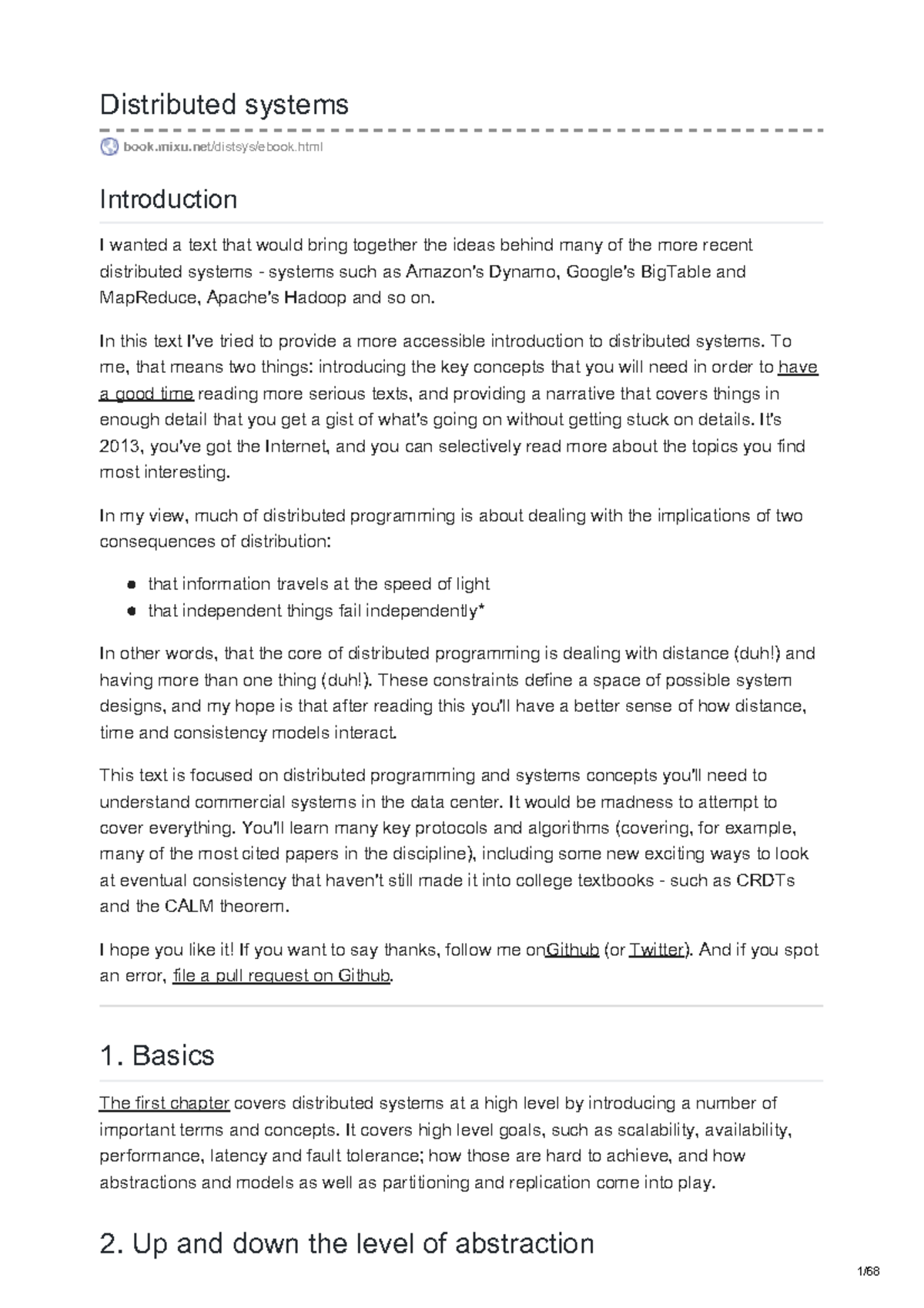 Distributed systems basic concepts - Distributed systems book.mixu.net ...