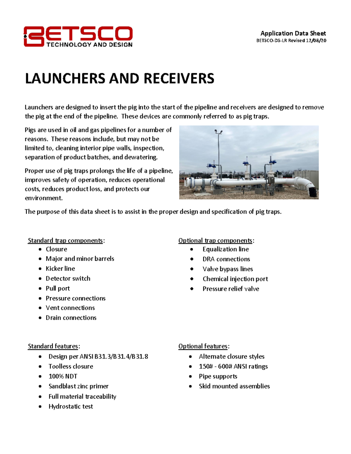 Application+data+sheet - Application Data Sheet BETSCO‐DS‐LR Revised 12 ...