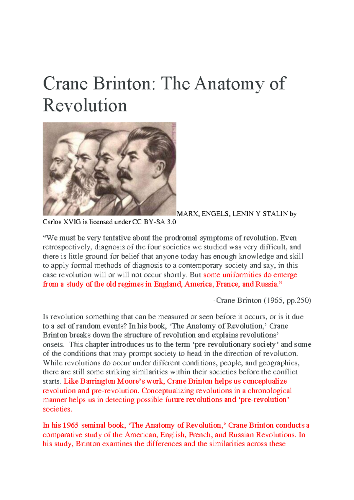 Crane brinton anatomy of revolution - Crane Brinton: The Anatomy of ...