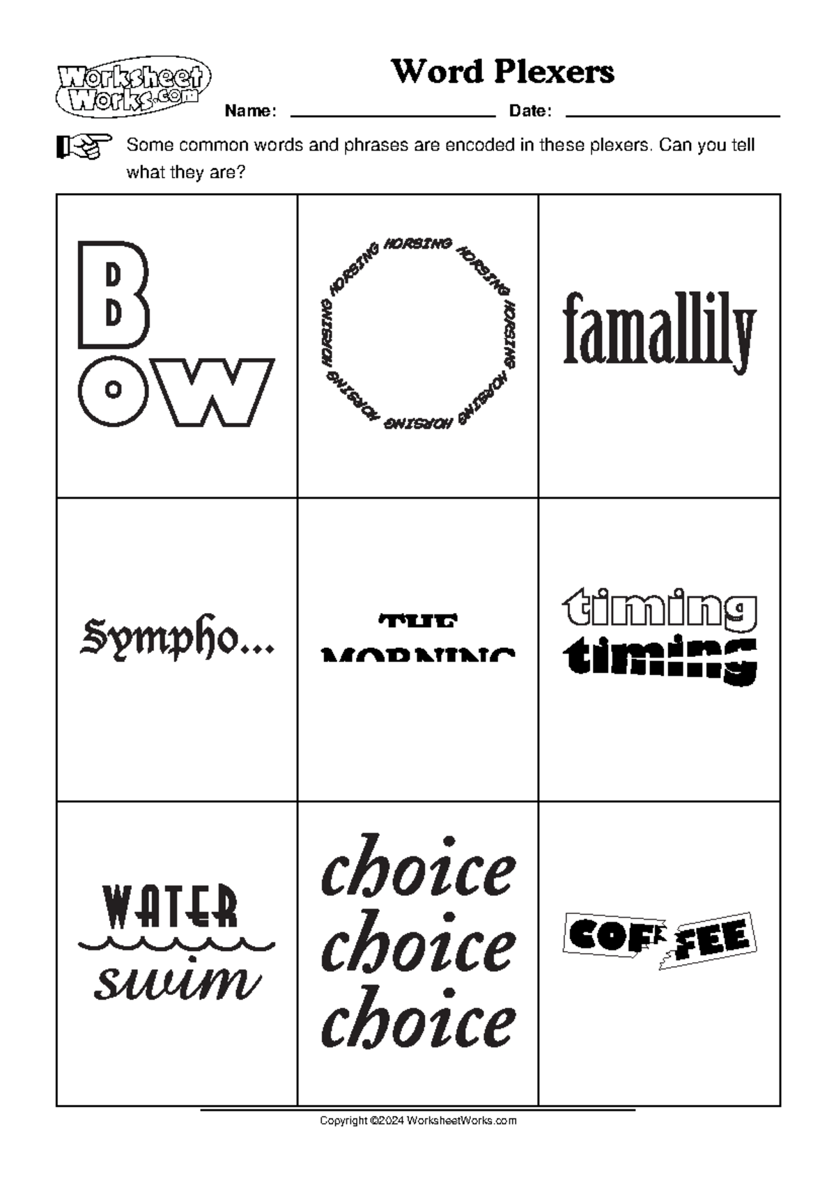 Worksheet Works Word Plexers 1 - Grammar and English - V Some common ...