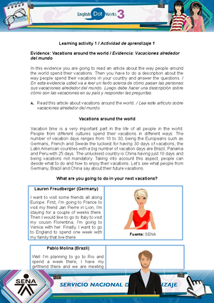 Reading Activity UNIT 3 - NAME: DATE: 09/01/ Extra Reading ...