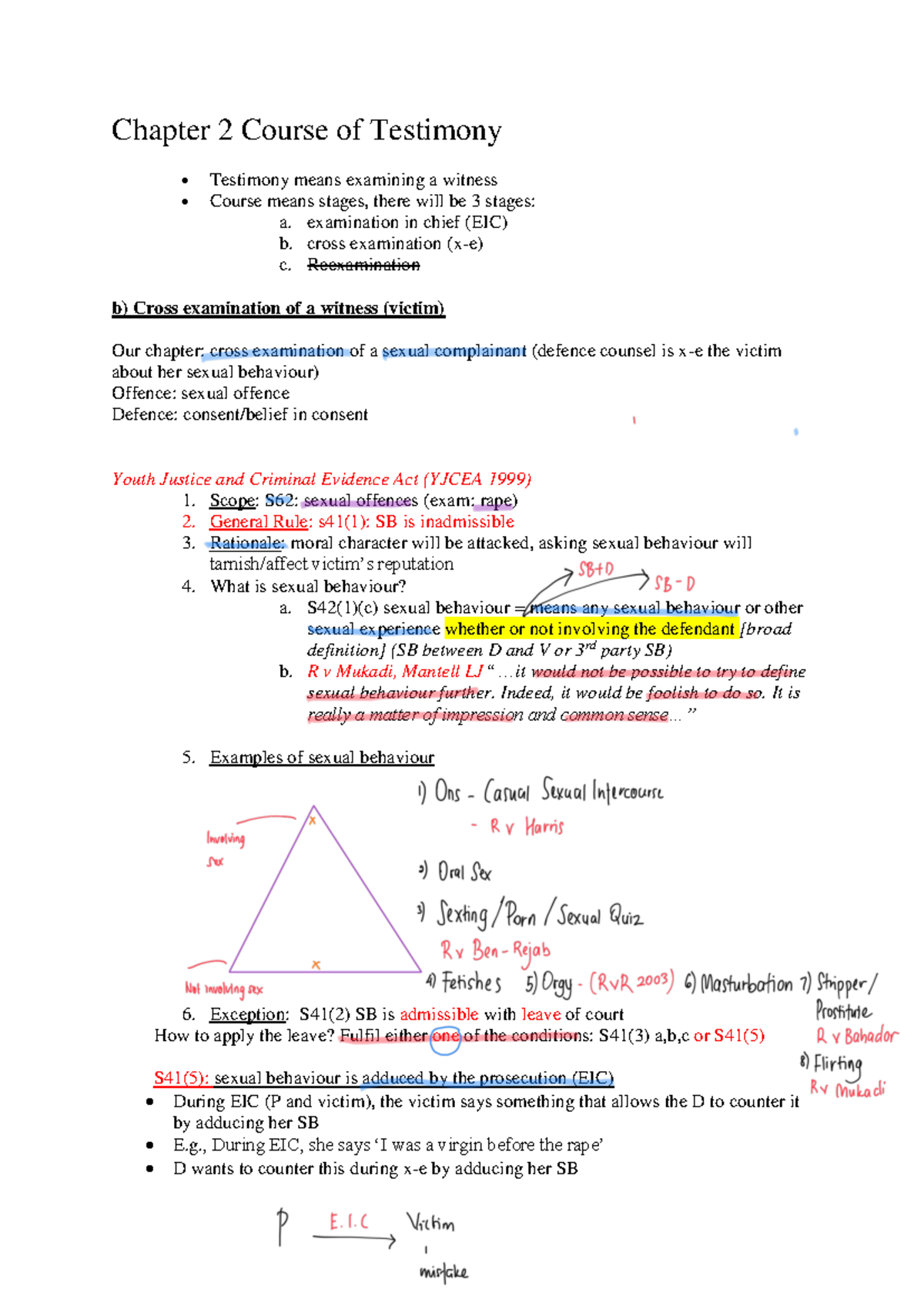 Chapter 2 Course of Testimony - Chapter 2 Course of Testimony Testimony ...