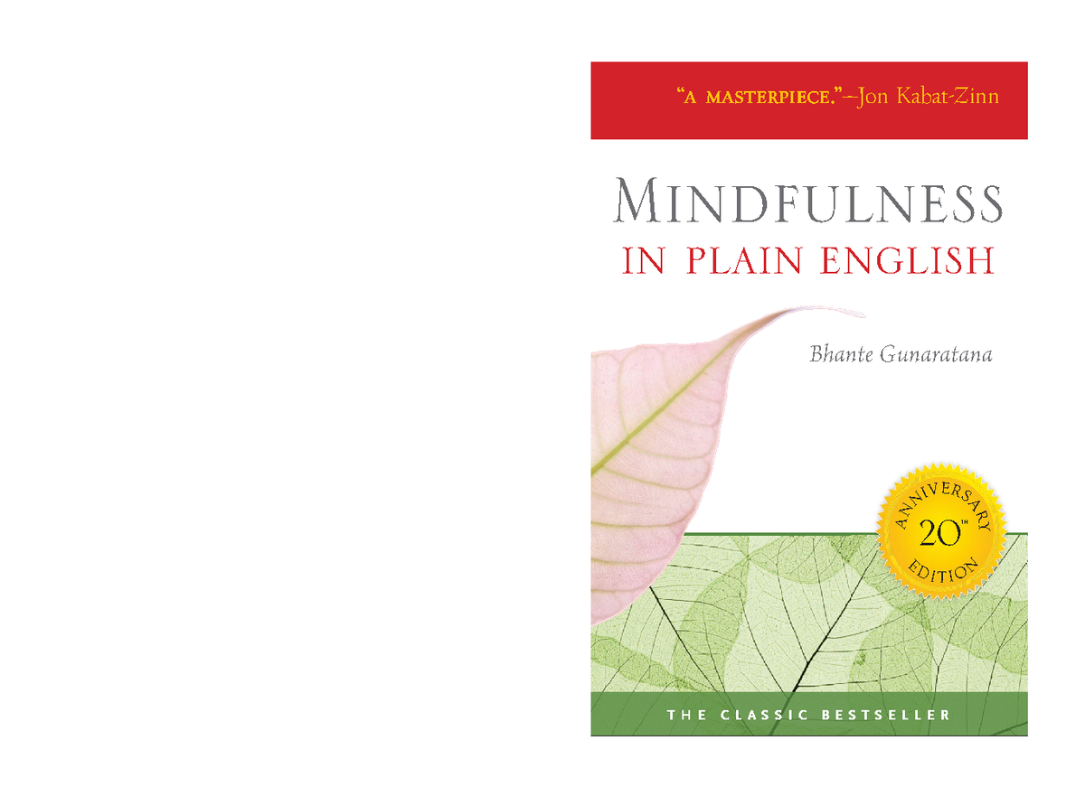 Mindfulness in Plain English 20th Anniversary Edition by Bhante ...