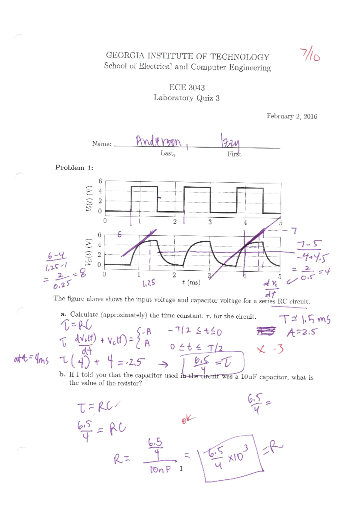3043 quiz 3 - Exam Practice - ECE 3043 - Studocu