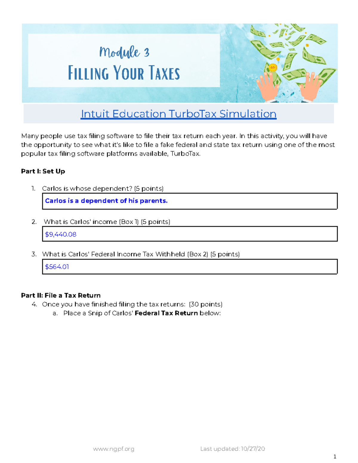 Copy of 3.5 Filing Your Taxes Activity - Intuit Education TurboTax ...