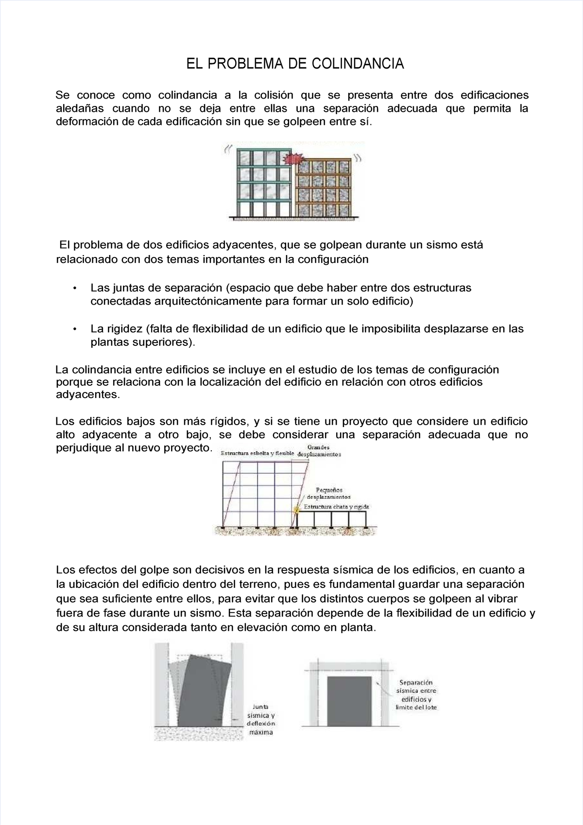 Problemas de colindancia , juntas sismicas - EL PROBLEMA DE COLINDANCIA ...