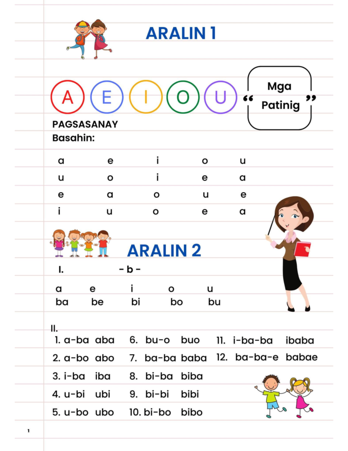 Abakada Aralin 1-15 - Reading - Education - Studocu