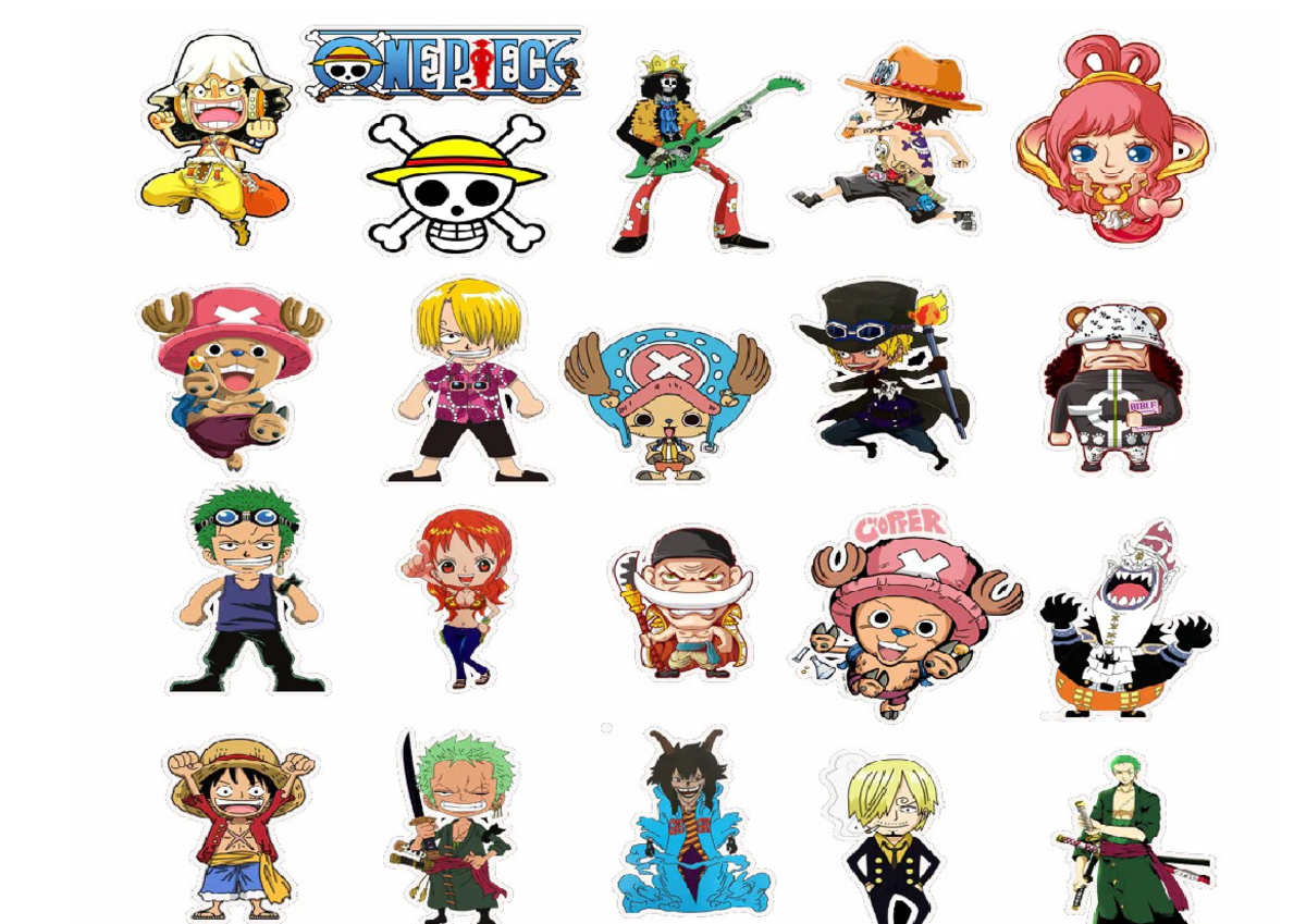 One piece characters - Use as reviewer for kids. - english course ...