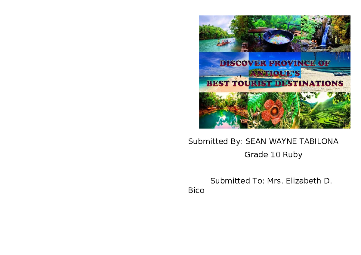 Tourist SPOT - Submitted By: SEAN WAYNE TABILONA Grade 10 Ruby ...