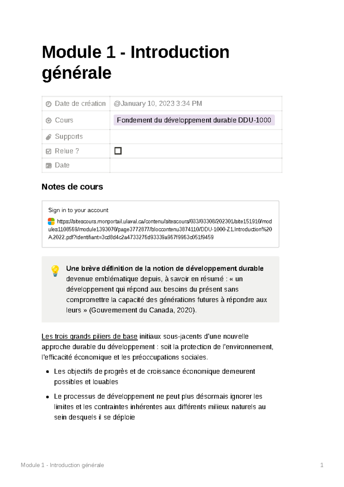 Module 1 - Introduction générale - Module 1 - Introduction générale ...