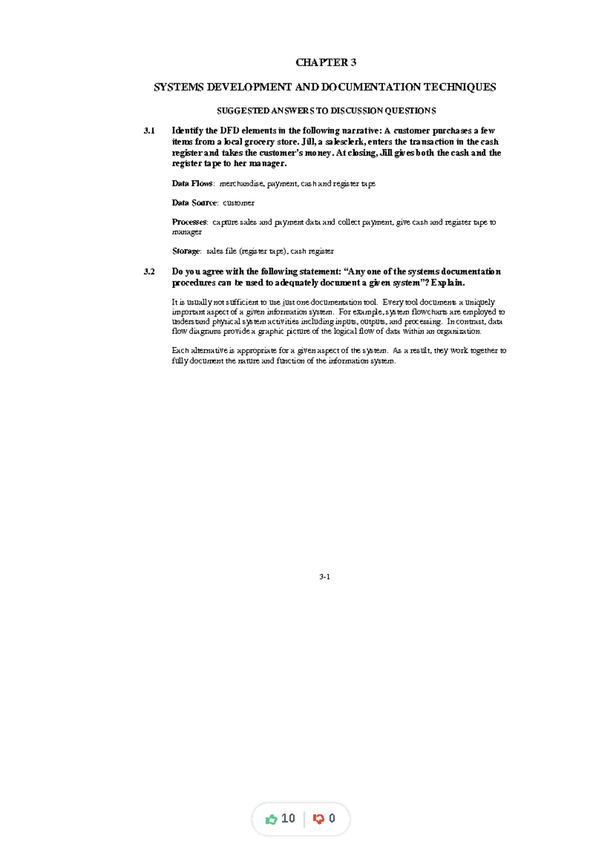 Ch3-SM - Solution Manaul - 3- CHAPTER 3 SYSTEMS DEVELOPMENT AND ...