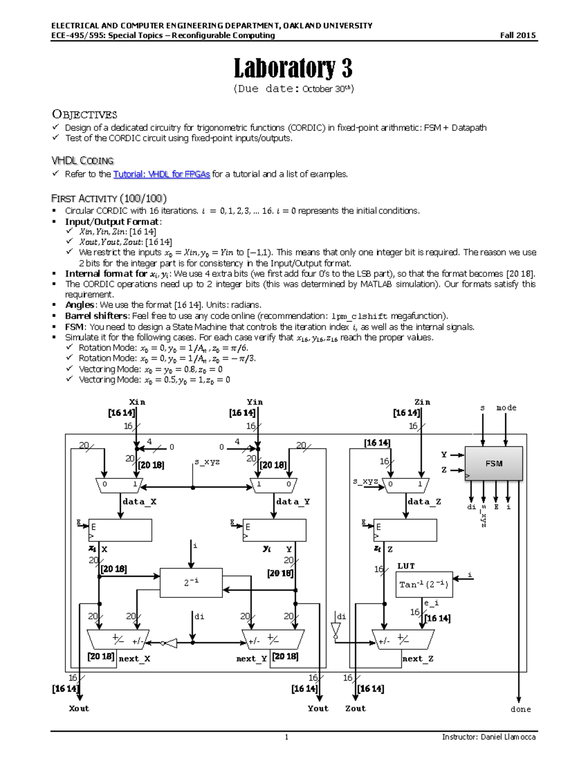 Lab 3 - Laboratory assignment 3 - ELECTRICAL AND COMPUTER ENGINEERING ...