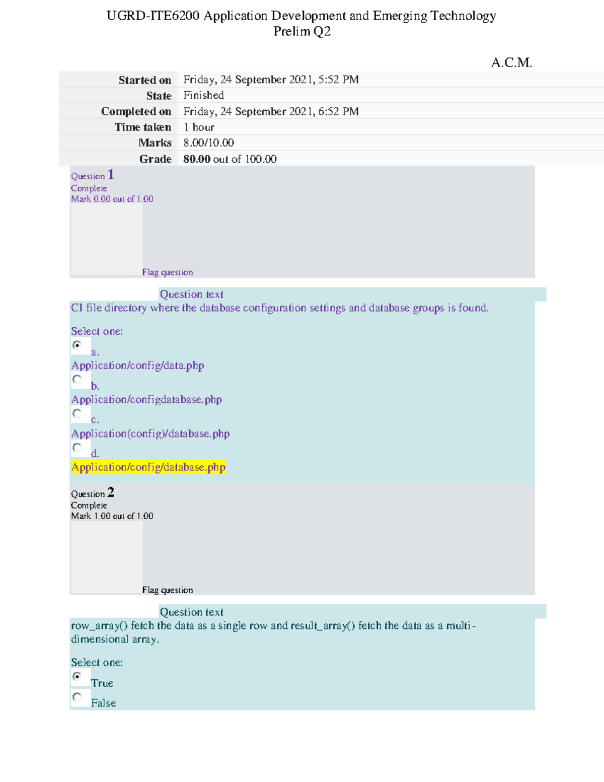 Prelim Q2 - Application Development AND Emerging Technology ...