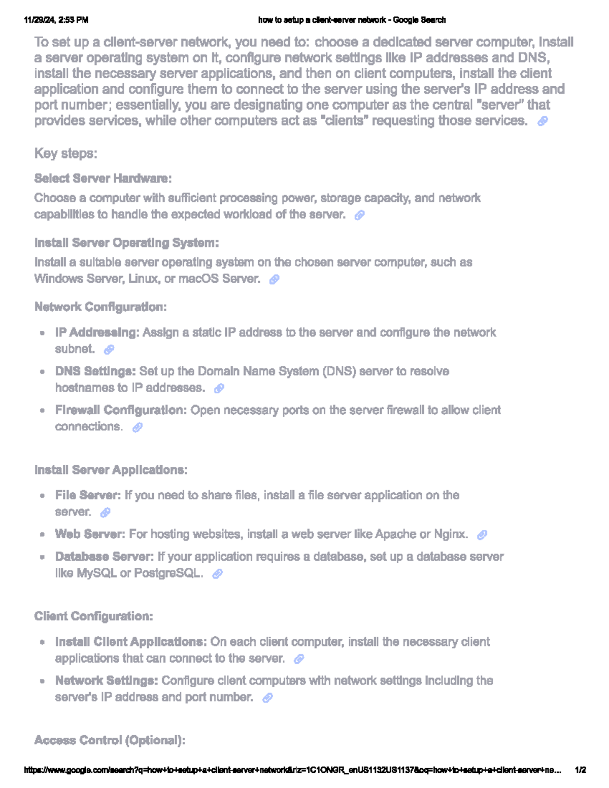 How to Setup a client-server network - 2:53 PM how to setup a network Google Search To set up a ...