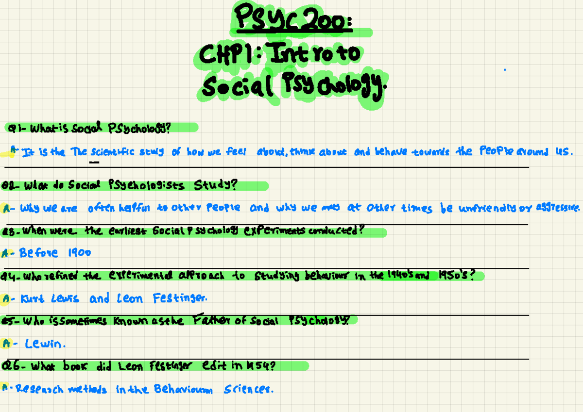 Pysc 200 chp 1 part 1 - Chp 1 introduction day 1 - PSYC200: CHPI:Intro ...