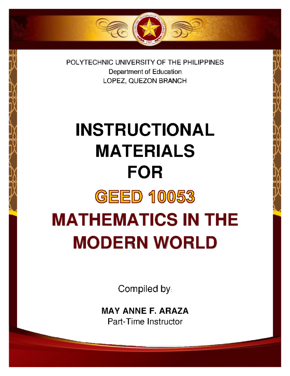 Geed-10053-mathematics-in-the-modern-world-week-6 compress ...