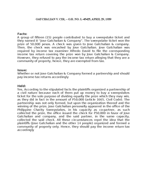 Manotoc case - G. No. 130974 August 16, 2006 MA. IMELDA M. MANOTOC vs ...