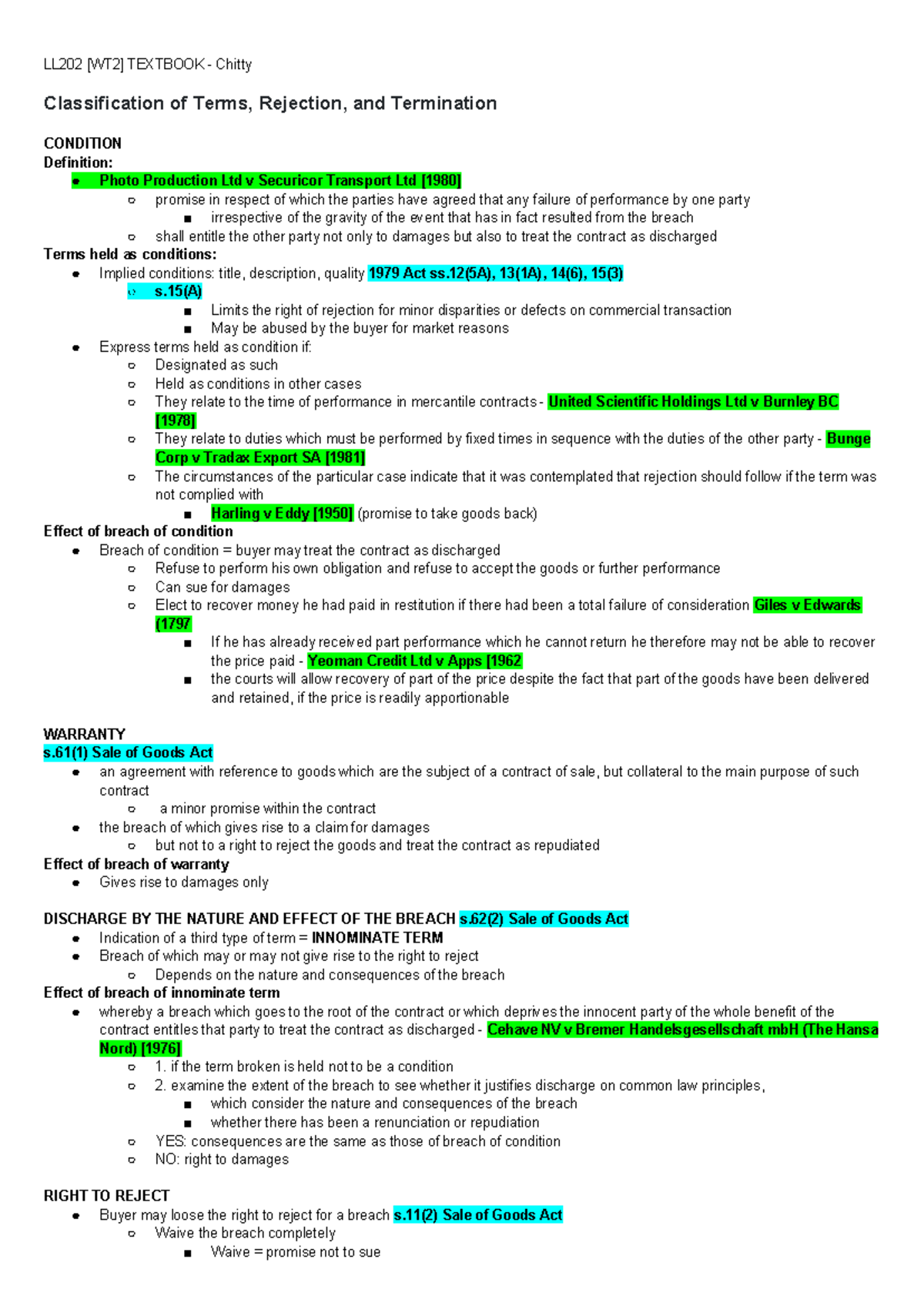 LL202 [WT2] Textbook - Classification of Terms, Rejection, and ...