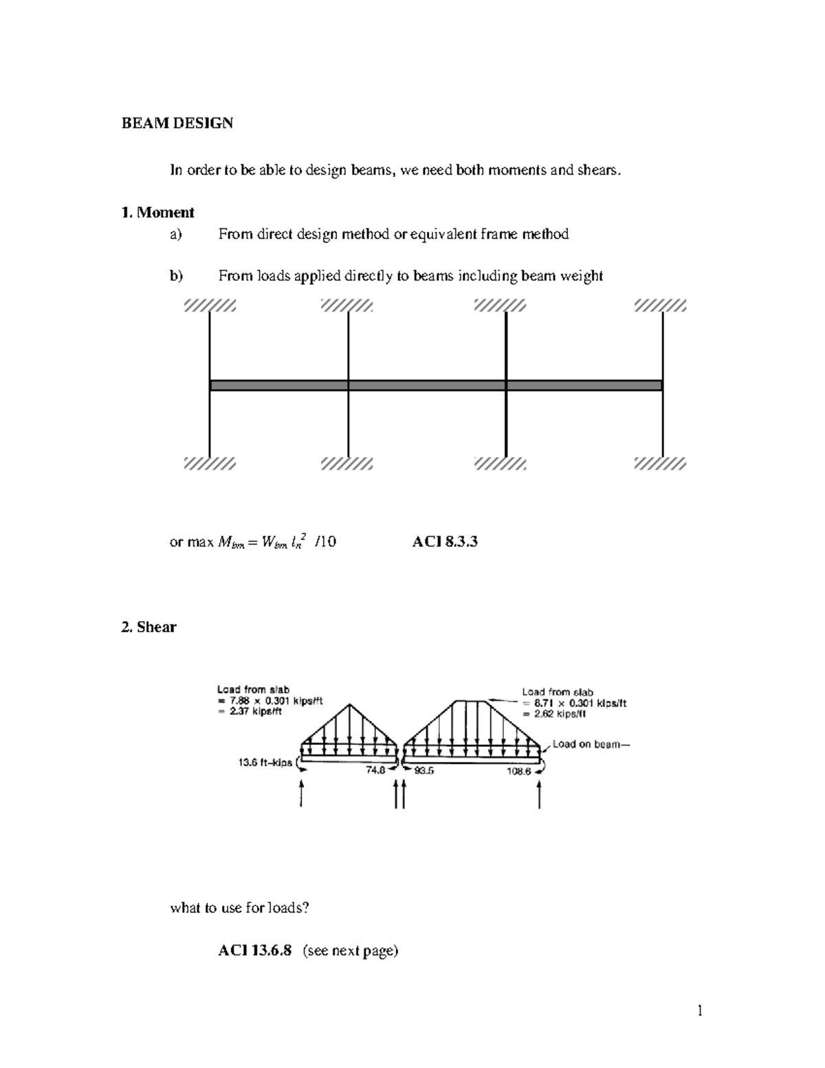 I slabs - you can study and undrestand this item - BEAM DESIGN In order ...