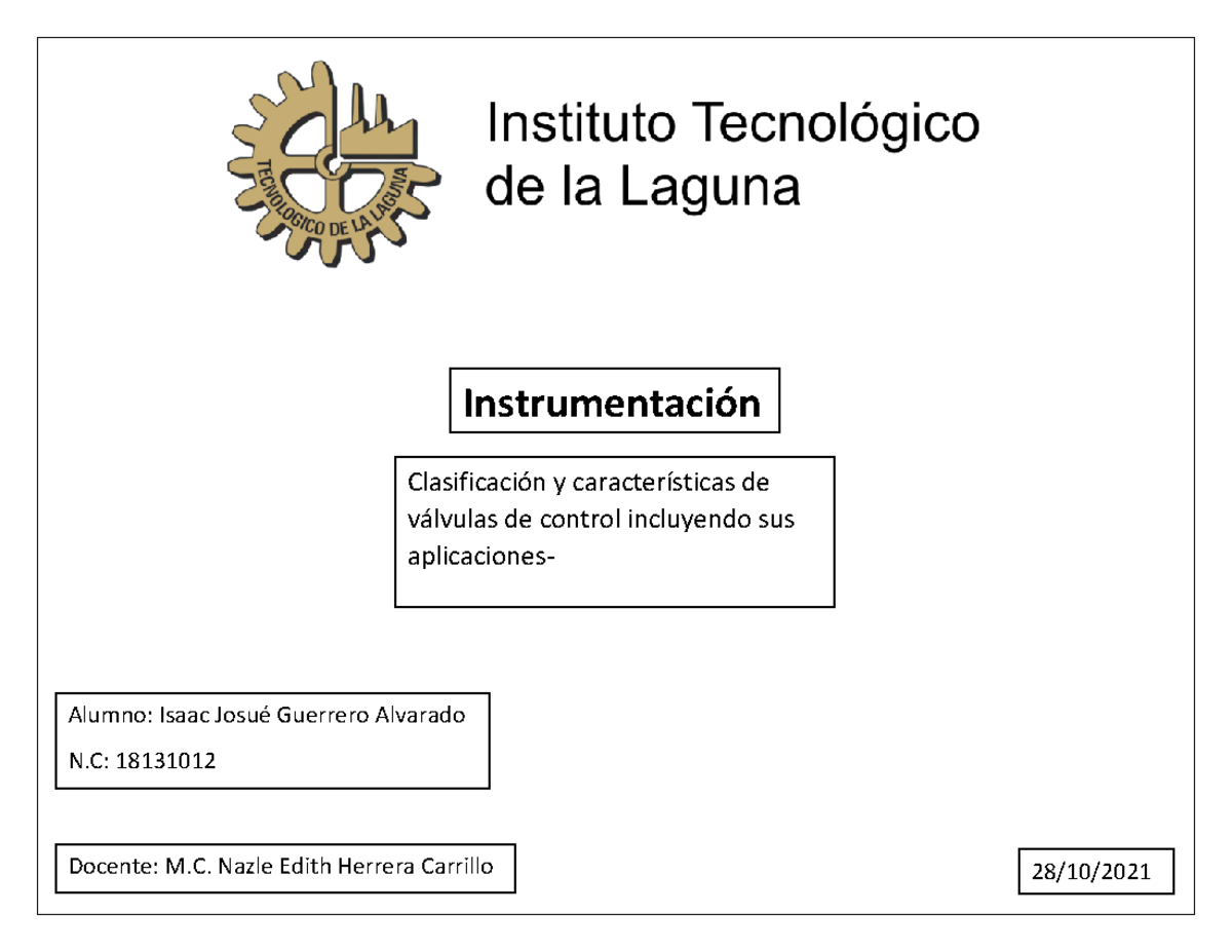 Tarea 5 - Docente: Nazle Edith Herrera Carrillo - Instrumentación ...