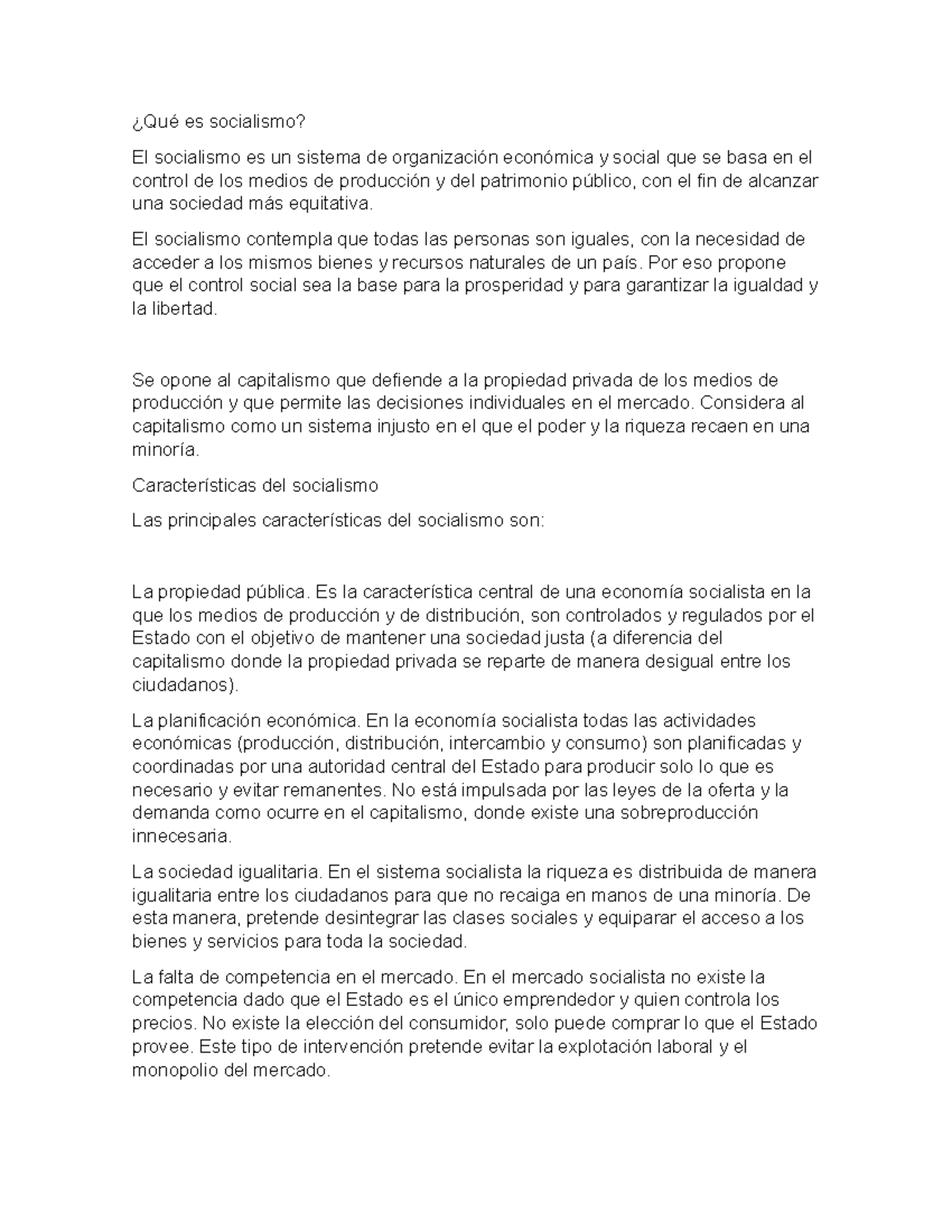 Permisos RHH - Rhhh - ¿Qué es socialismo? El socialismo es un sistema ...