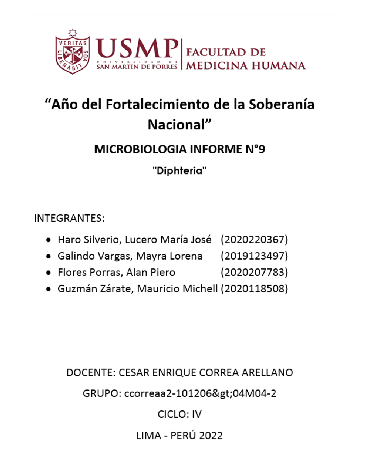Informe micro semi (3) - Conclusiones: Se recomienda un período mínimo ...