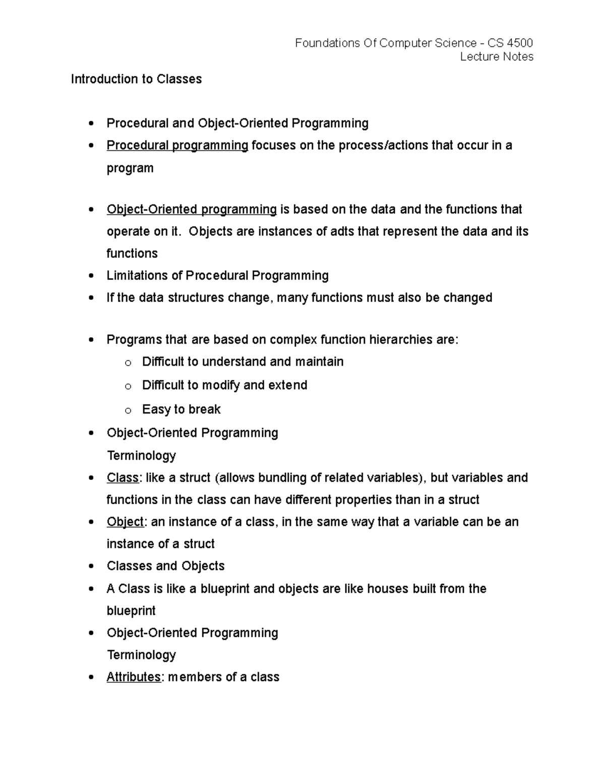 2021-Foundations Of Computer Science- CS 4500-Lecture Notes-13A ...