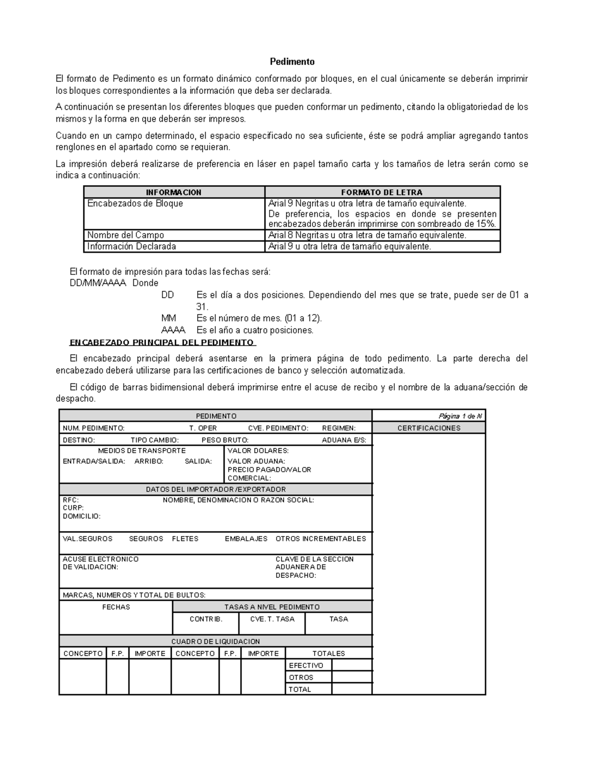 Guía elaboración pedimento Análisis y Clasificación Arancelaria ...