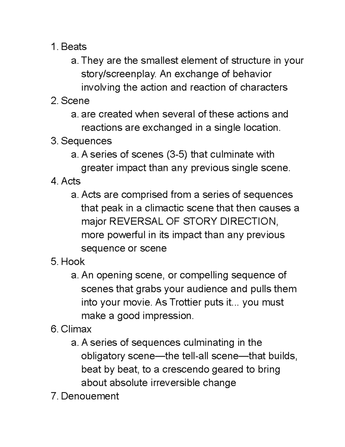 Tfm 110 intro notes - Beats a. They are the smallest element of ...