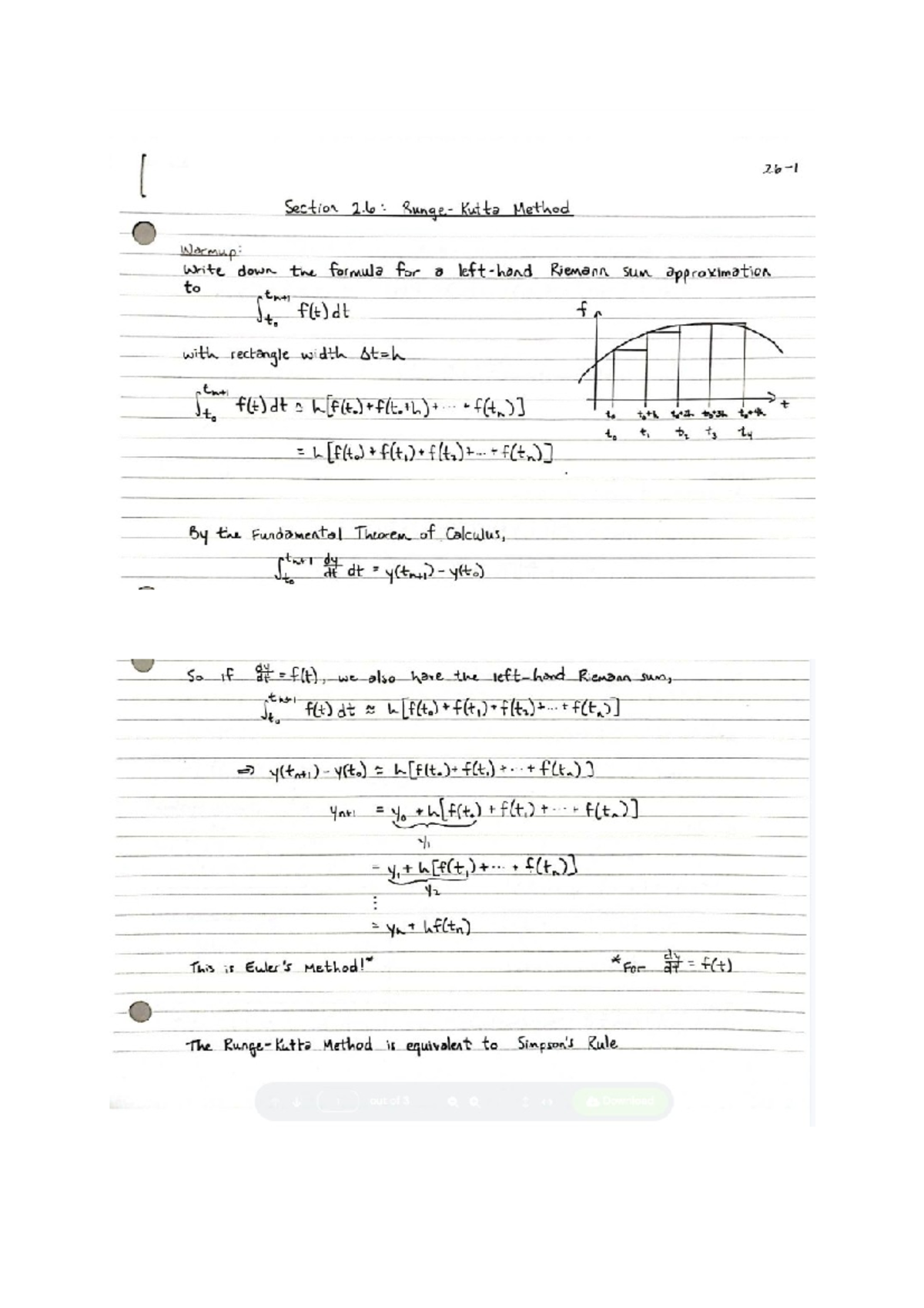 Runga Katta Methid - The Runge-Kutta method is a numerical method for ...