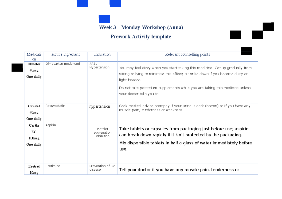 Week 3 Monday Workshop Prework template-1 - Week 3 – Monday Workshop (Anna) Prework Activity ...