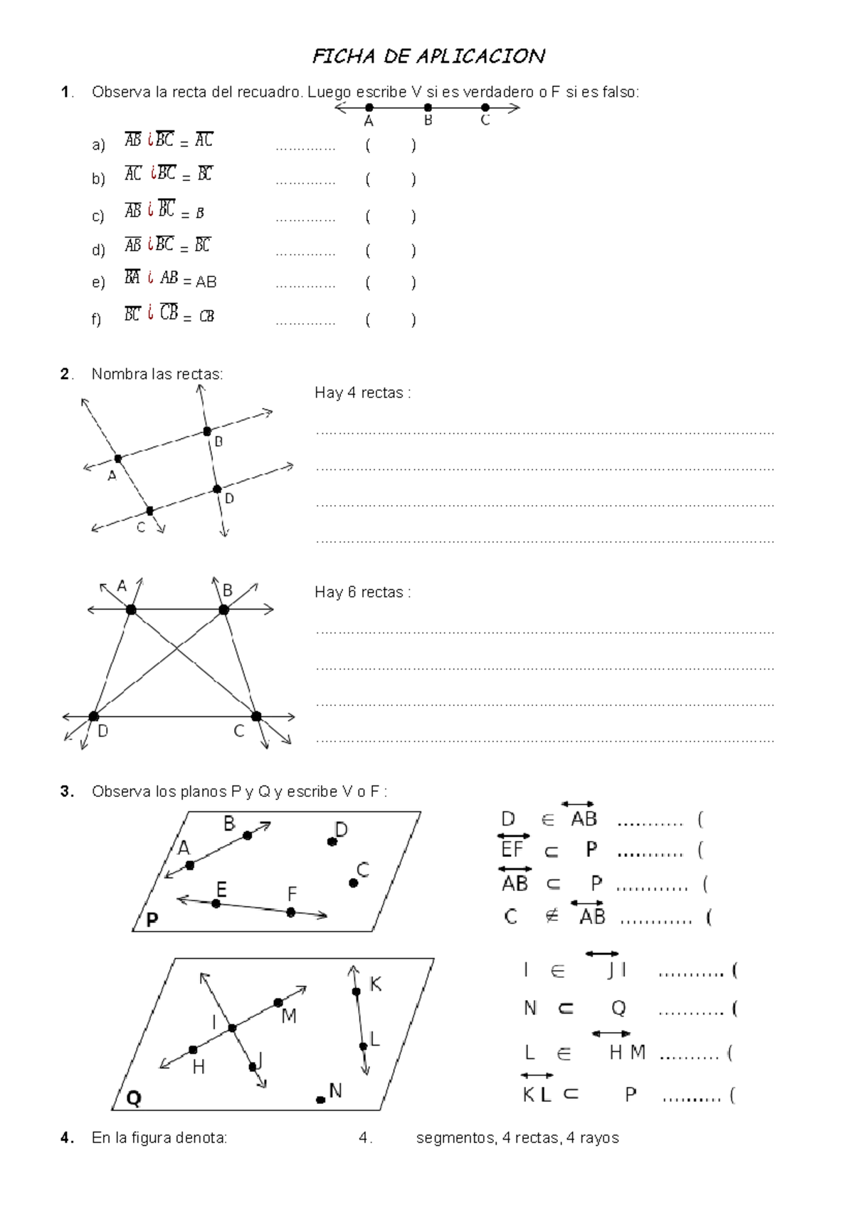 Elementos de la geometría Punto, recta y ángulo, plano, segmento ...