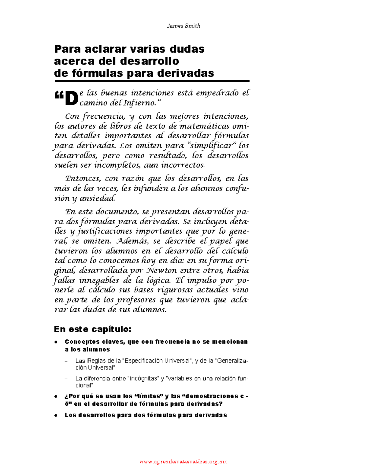 Dudas Acerca De Derivadas - Para aclarar varias dudas acerca del ...