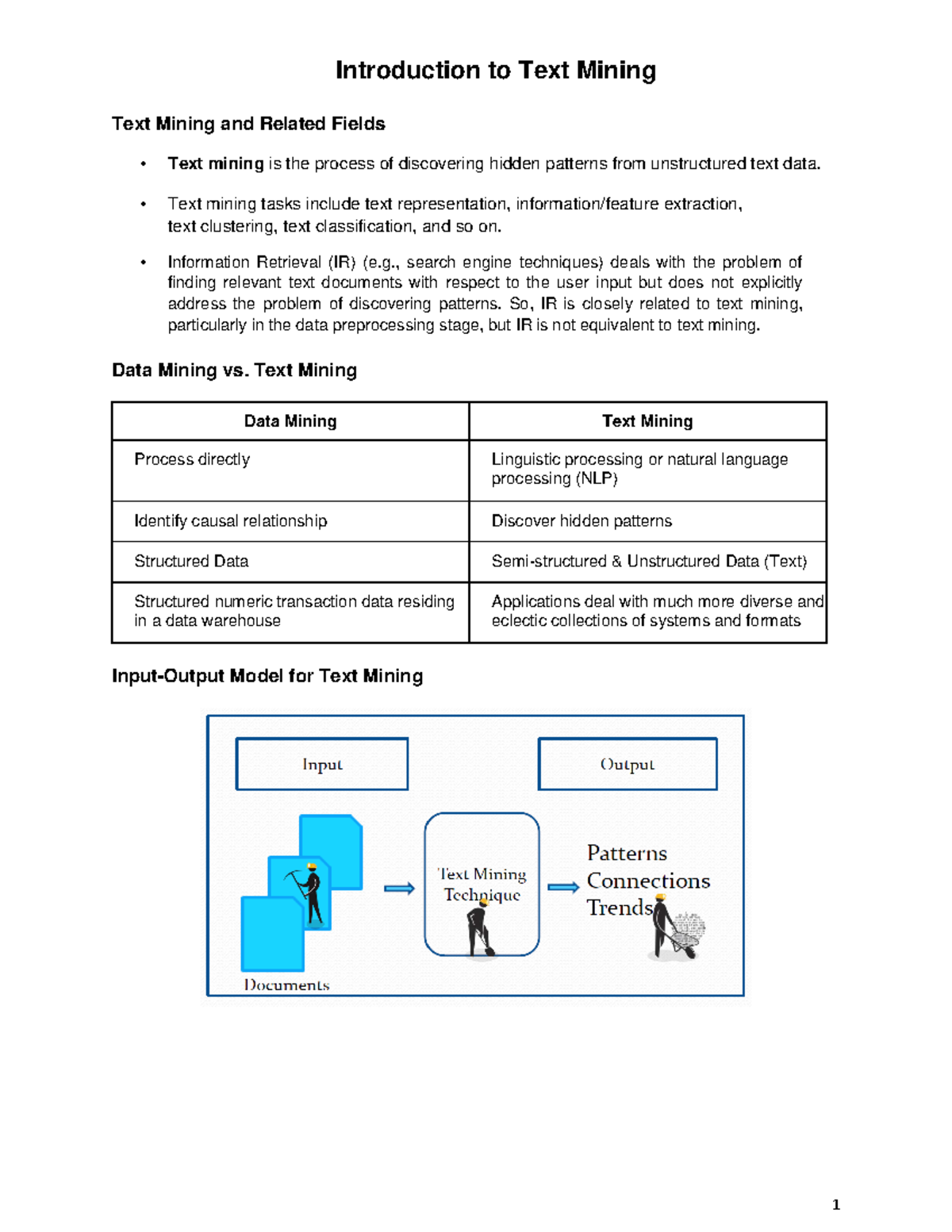 Intro Text Mining Mar 2022 NEU - Introduction to Text Mining Text ...