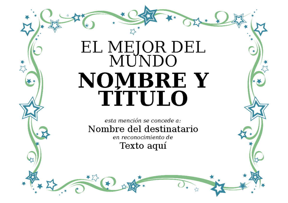 Cosa 4 - awdsawdsawd - lengua española - EL MEJOR DEL MUNDO NOMBRE Y TÍTULO esta mención se ...