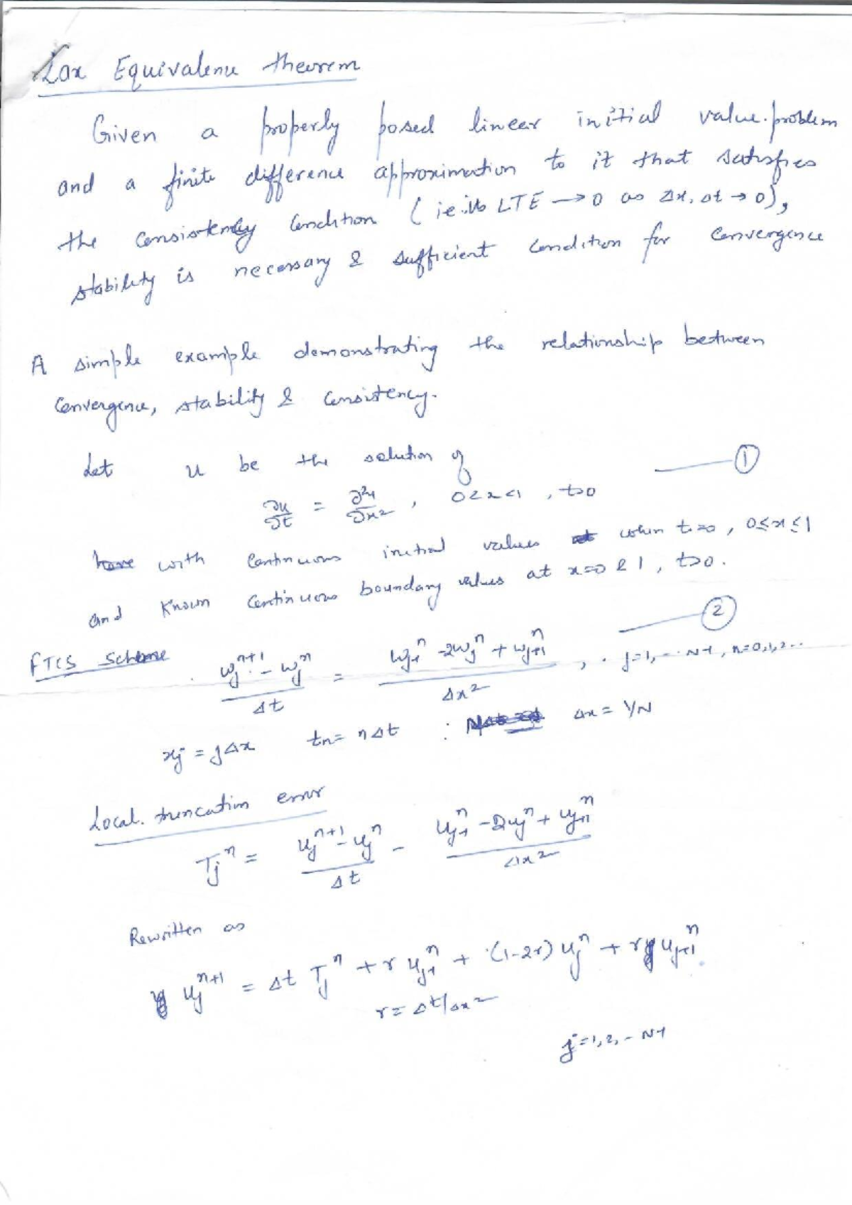 Parabolic Equations For Numerical Solution For Pde 6 Numerical