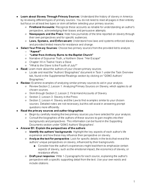 D267 Task 3 Passed - A. Explain the role of social movements in the ...