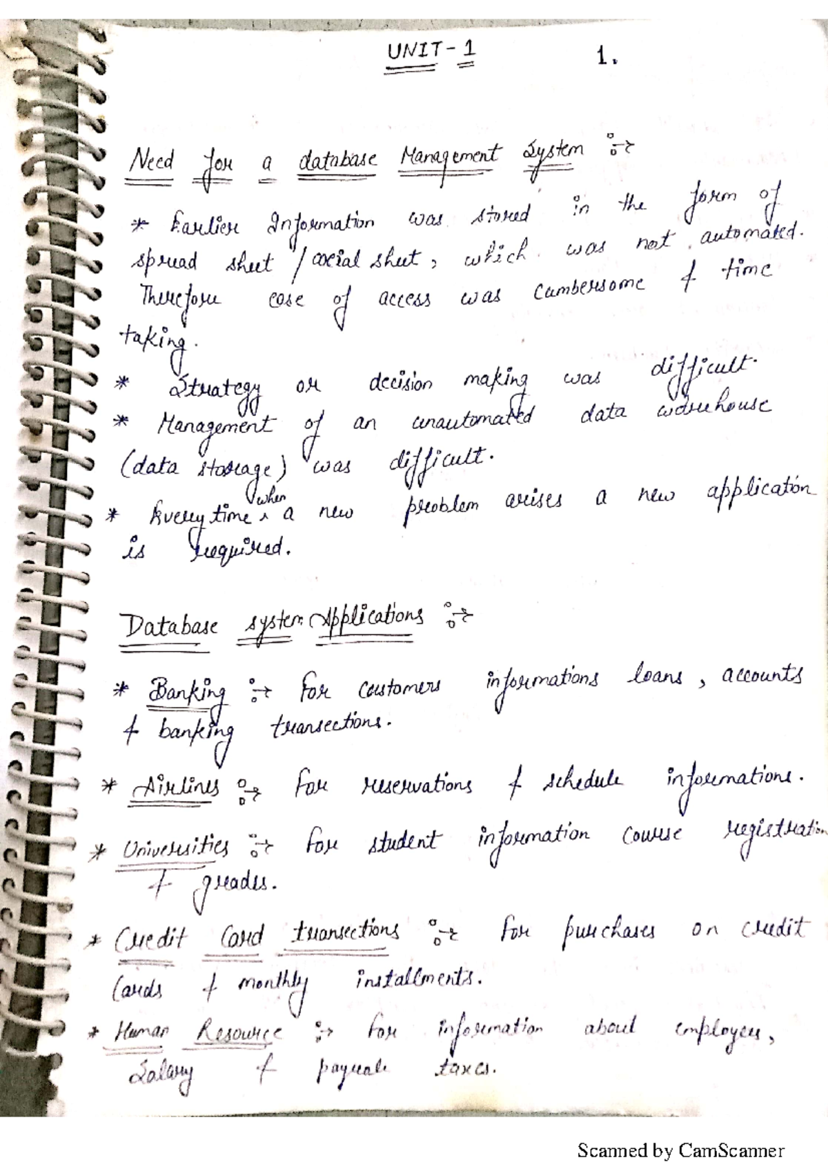 Dbmsunit 1 - fsdfsdf - Engineering Graphics - Studocu