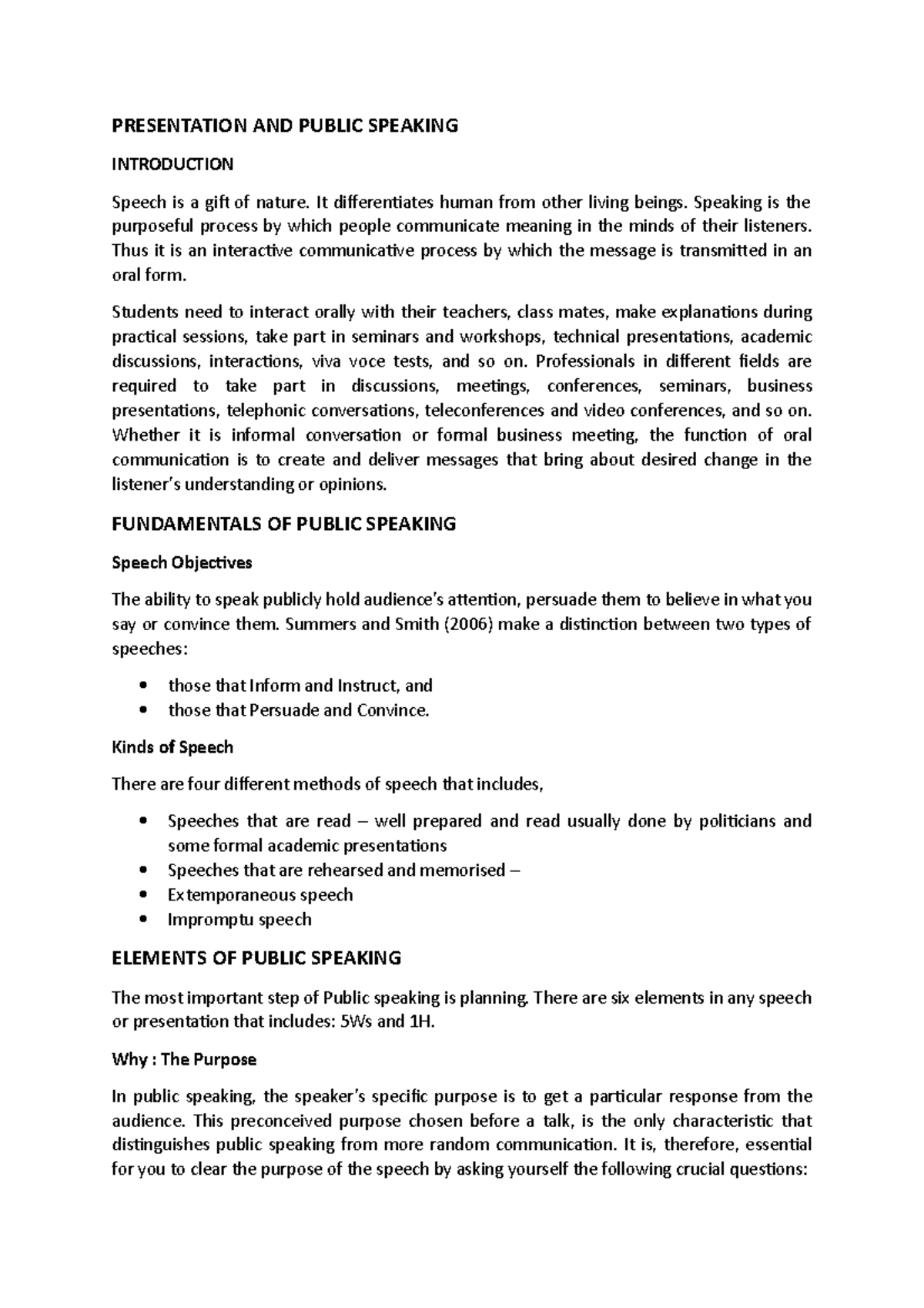 Presentation AND Public Speaking - PRESENTATION AND PUBLIC SPEAKING ...