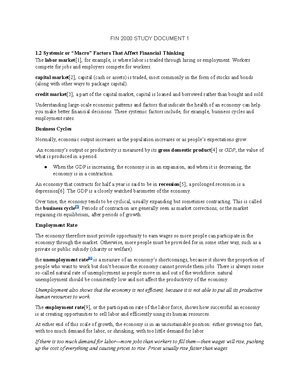 FIN 2000 Final Study Guide - Tymmetha Danny FIN 2000 December 7th 2024 ...