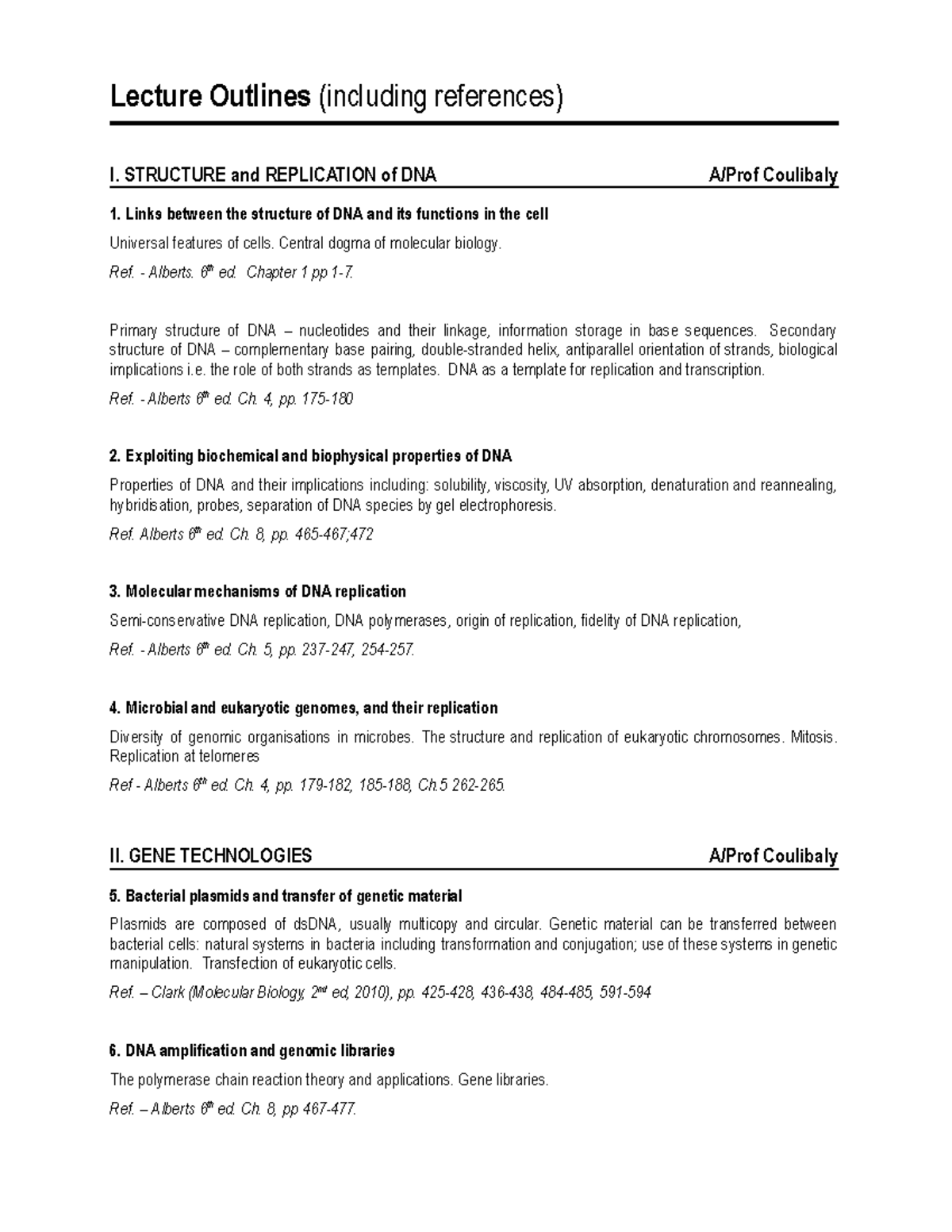 Bms1062 learning outlines from 2023 manual - Lecture Outlines ...