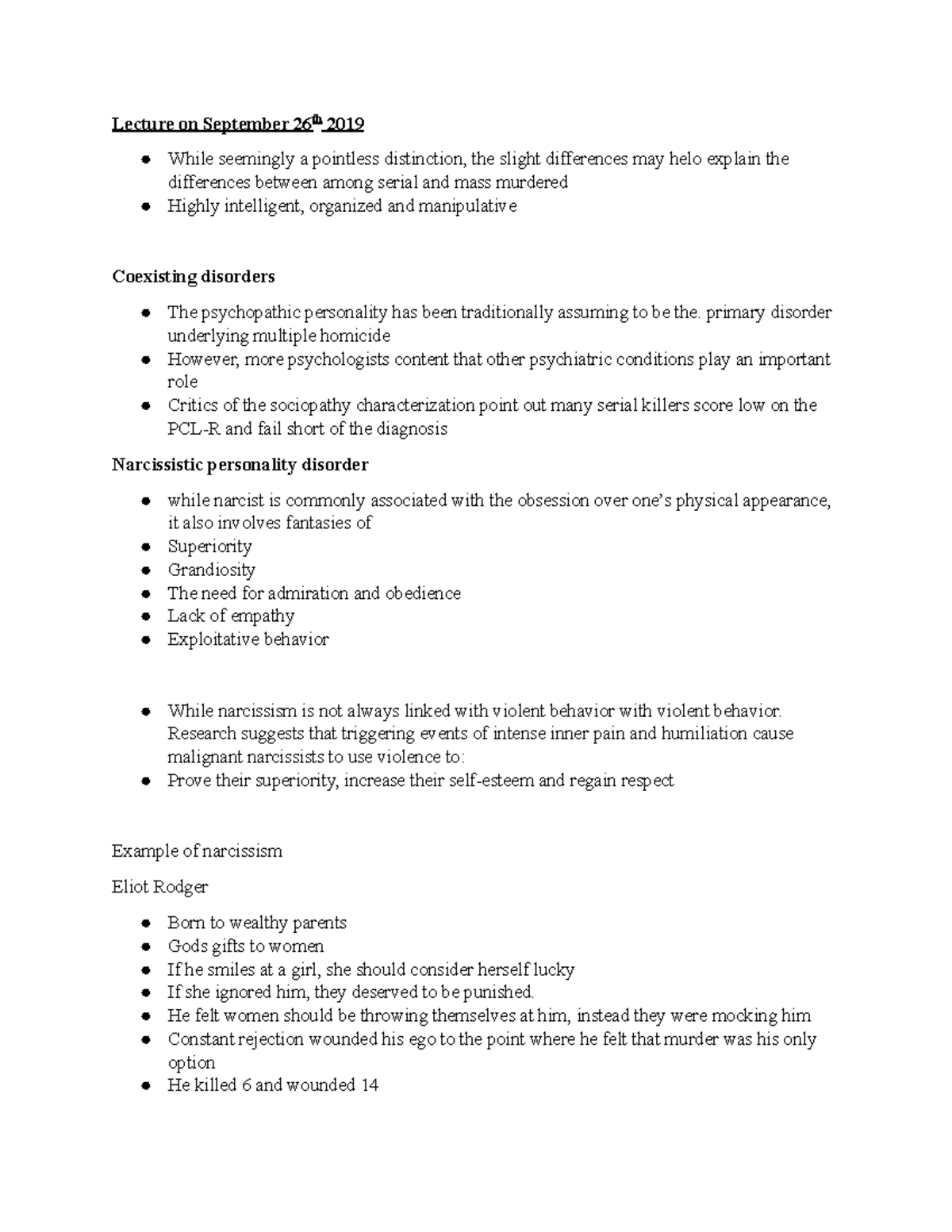 Third lecture - These are extremely detailed notes that go in-depth ...
