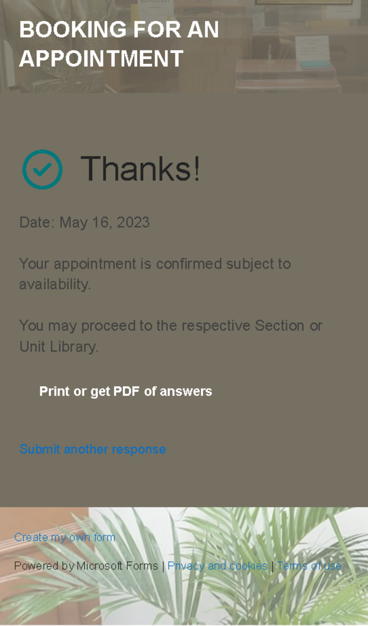 Booking FOR AN Appointment - Theoretical Foundations in Nursing ...