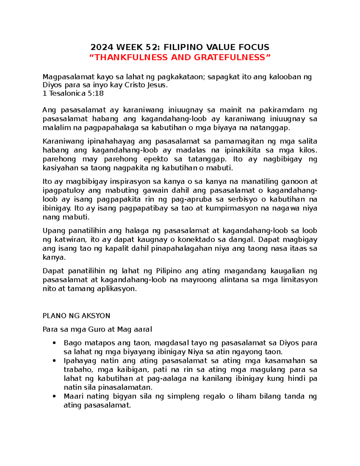 2024 WEEK 52- thankfulness and gratefulness - 2024 WEEK 52: FILIPINO ...