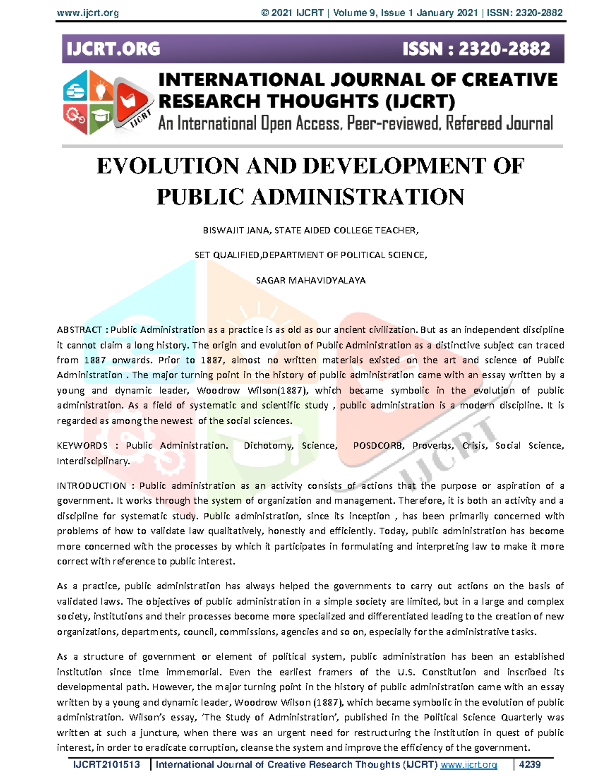 Evolution-of-Public-Administration-of-Pub-Ad-in-the... - EVOLUTION AND ...
