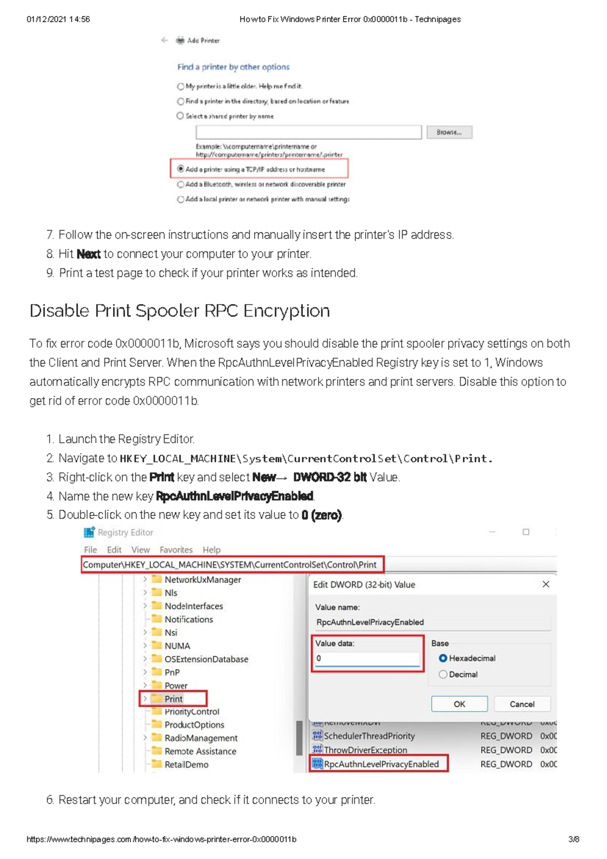 Erro de impressão do Windows "Error 0x0000011b" Solução - 01/12/2021 14 ...