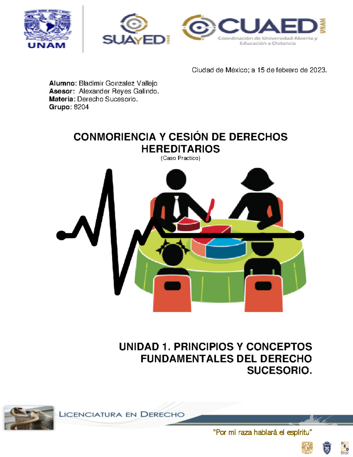 CONMORIENCIA Y CESIÓN DE DERECHOS HEREDITARIOS (Caso Practico) 01 ...
