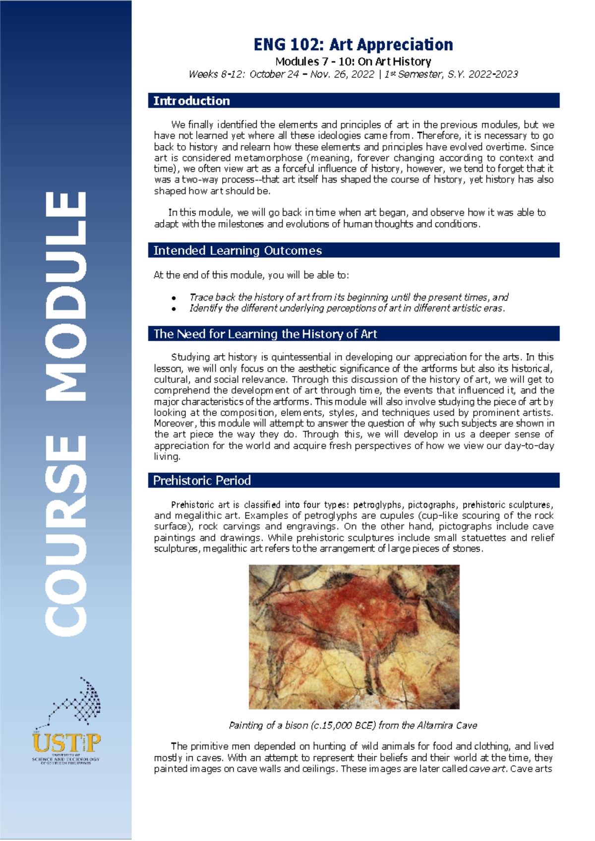 Art App Modules 7-10 - Art History (1) - ENG 102: Art Appreciation Modules 7 - 10: On Art ...